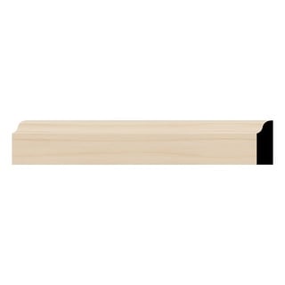 WM916: 3/8-in D x 1-1/4-in W x 96-in L Americraft Solid Hardwood Stain Grade Ogee Stop Moulding ...